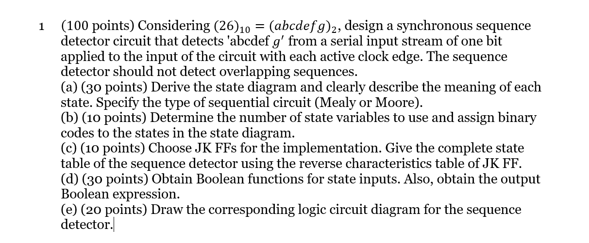 Solved 1 (100 ﻿points) ﻿Considering | Chegg.com