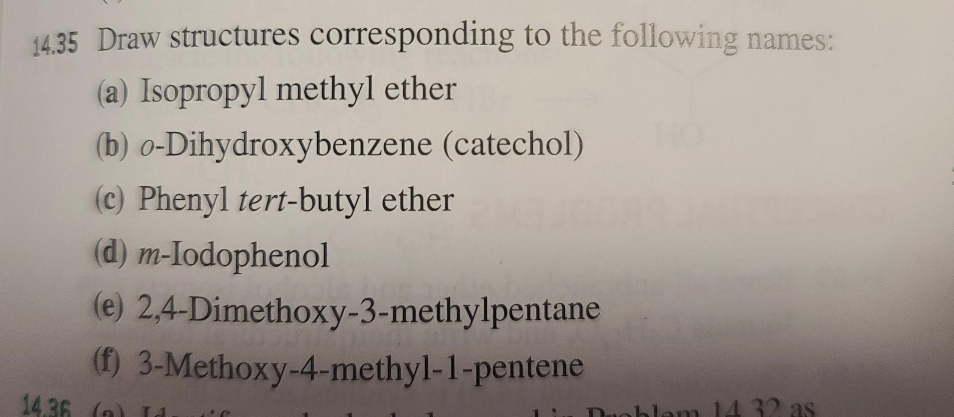 Solved 14.35 Draw structures corresponding to the following | Chegg.com