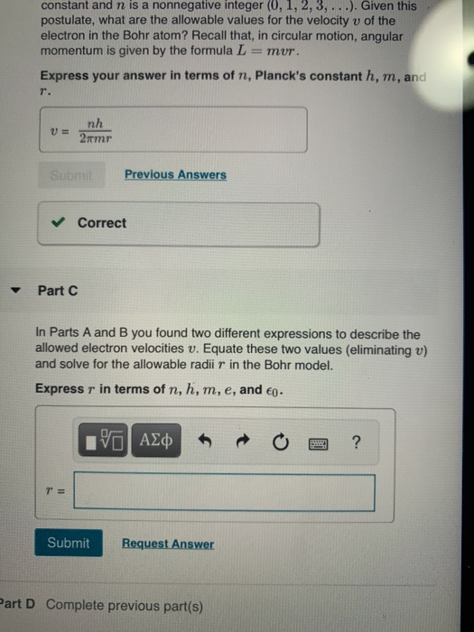 Solved constant and n is a nonnegative integer (0, 1, 2, 3, | Chegg.com