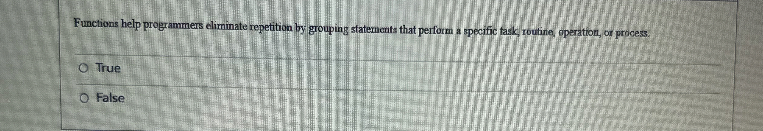 Solved Functions help programmers eliminate repetition by | Chegg.com