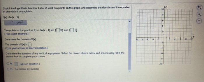 Solved Sketch the logarithmic function. Label at least two | Chegg.com