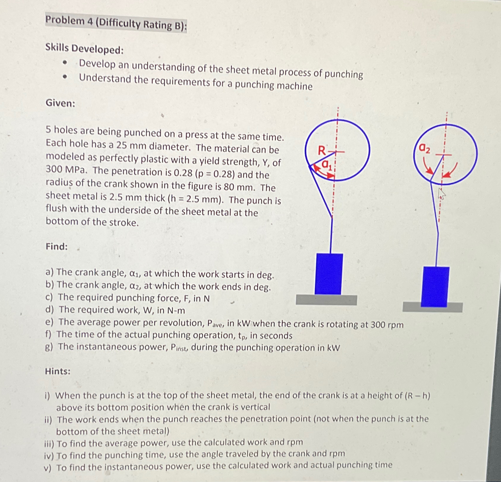 Problem 4 (Difficulty Rating B):Skills | Chegg.com