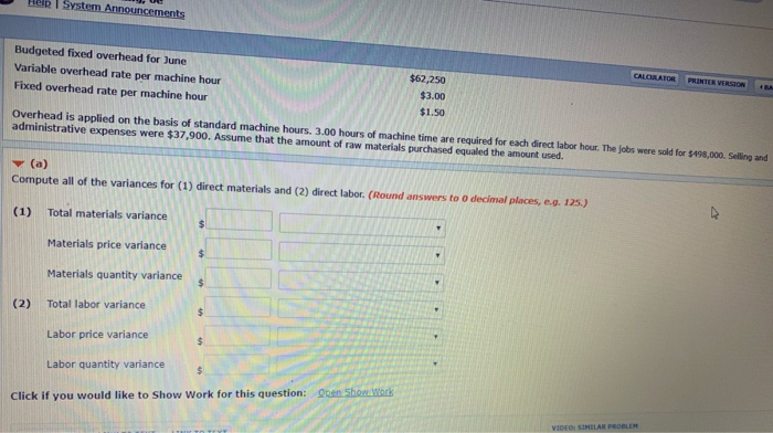 Solved Help System Announcements CALCULATOR Problem 23-2A | Chegg.com