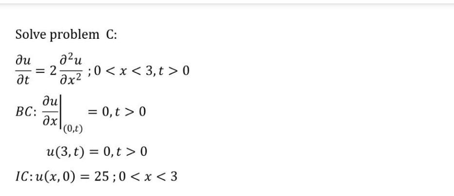 Solved Solve problem C: | Chegg.com