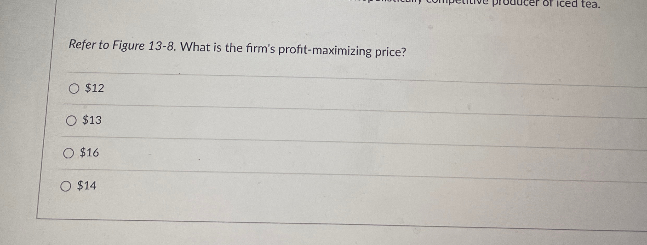 Solved Refer to Figure 13-8. ﻿What is the firm's | Chegg.com