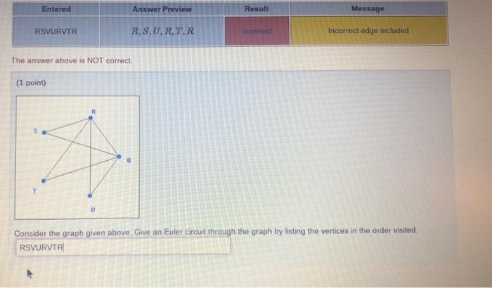Solved The answer above is NOT correct (1 point) | Chegg.com