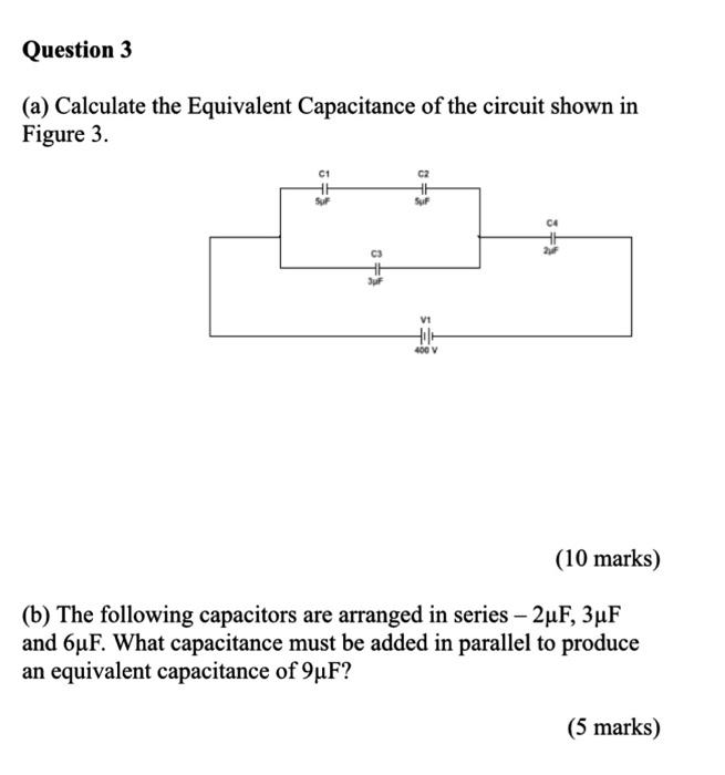 Solved (a) Calculate the Equivalent Capacitance of the | Chegg.com