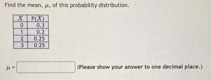 Solved Suppose that the random variable x, shown below, | Chegg.com