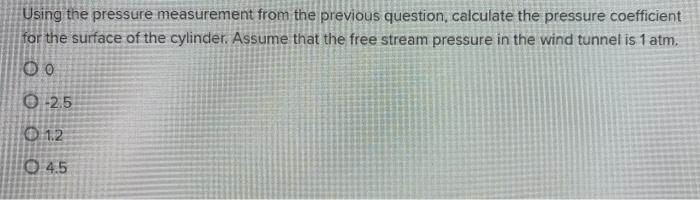 Solved There is a pitot-static probe in the wind tunnel | Chegg.com