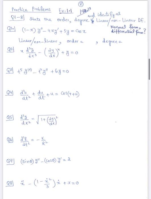 Solved Practice Problems 8 P1 81 State The Practice