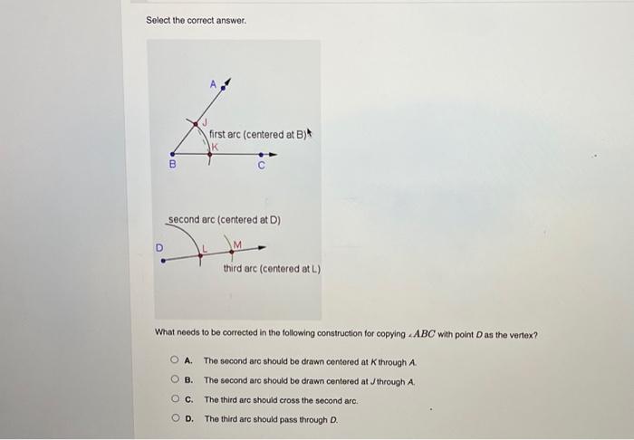 Solved Select the correct answer. What needs to be corrected | Chegg.com