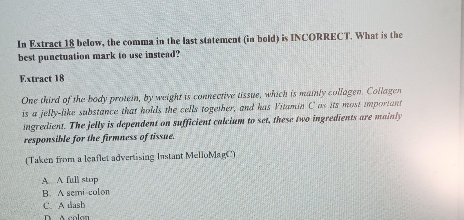 Solved In Extract 18 ﻿below, the comma in the last statement | Chegg.com