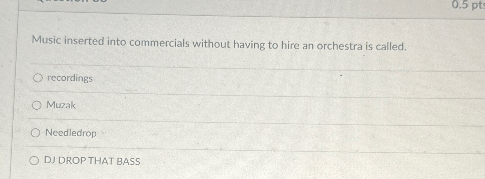 Solved Music inserted into commercials without having to | Chegg.com