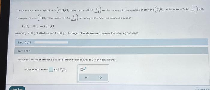 Solved What is the limiting reactant? Select the single best | Chegg.com