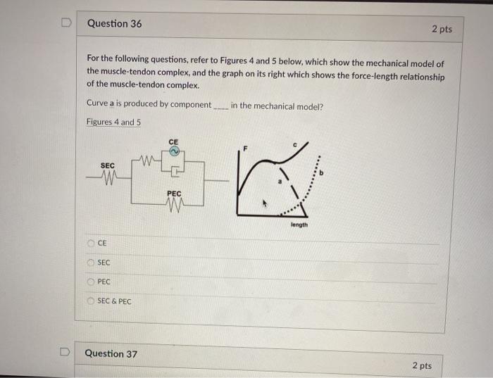 Solved D Question 36 2 pts For the following questions, | Chegg.com