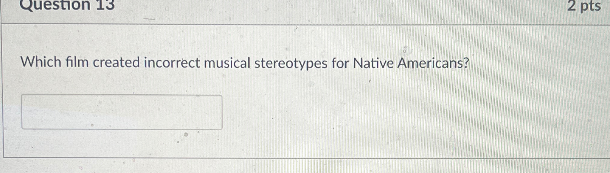 Solved Which film created incorrect musical stereotypes for | Chegg.com