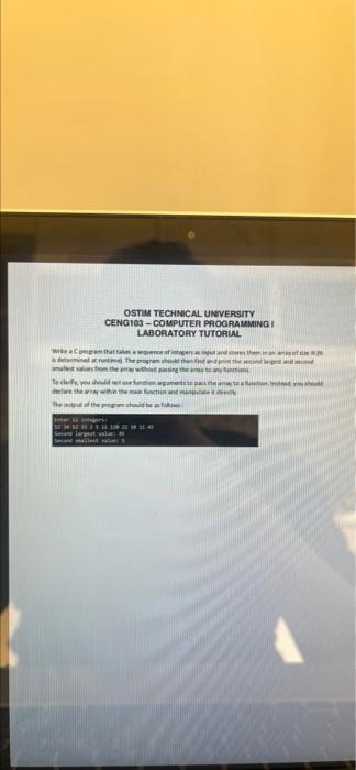 Solved Write a C program that takes a sequence of integers | Chegg.com