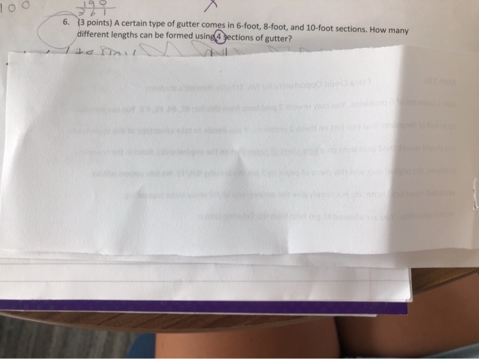 Solved 6. (3 points) A certain type of gutter comes in | Chegg.com Solved 6. (3 points) A certain type of gutter comes in | Chegg.com