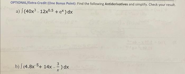 Solved OPTIONAL/Extra-Credit (One Bonus Point): Find the | Chegg.com