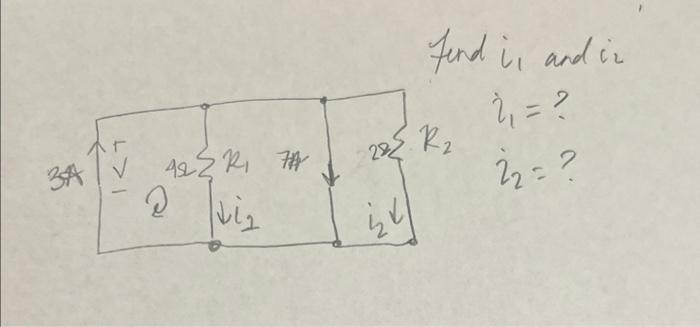 Solved fend i1 and i2 i1= ? i2=? | Chegg.com