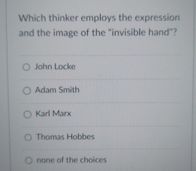 Solved Which thinker employs the expression and the image of | Chegg.com