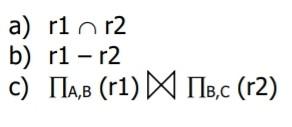Solved Given R = (A,B,C), let r1 and r2 be relations defined | Chegg.com