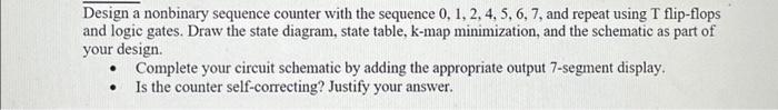 Solved Design a nonbinary sequence counter with the sequence | Chegg.com