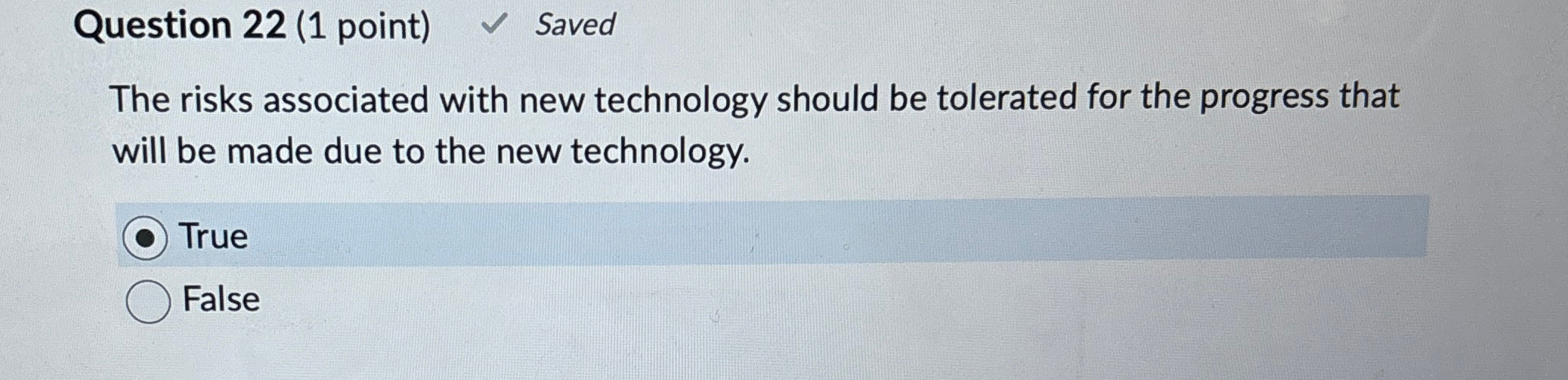 Solved Question 22 (1 ﻿point) ﻿SavedThe risks associated | Chegg.com