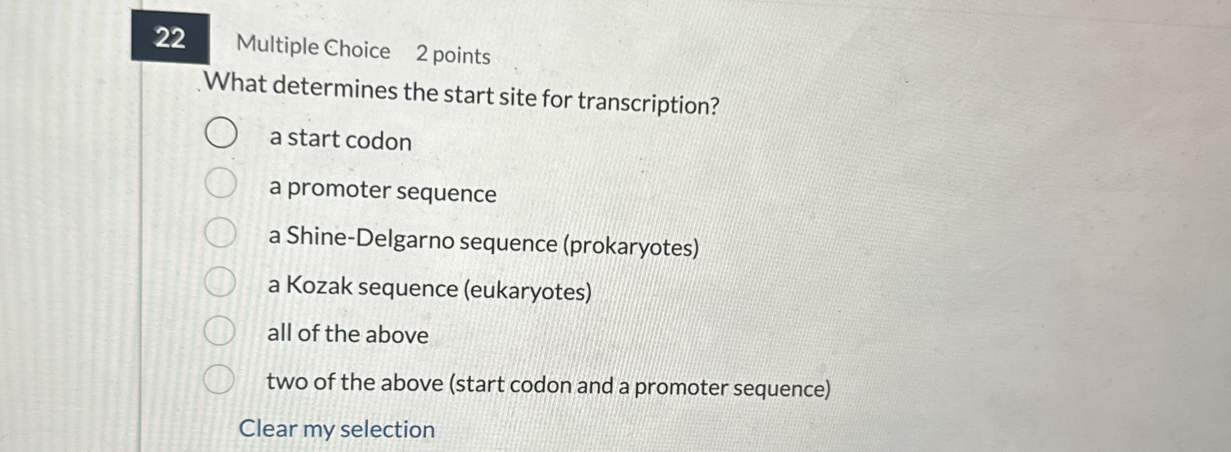 22Multiple Choice2 ﻿pointsWhat determines the start | Chegg.com