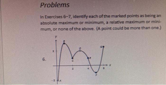 Solved Problems In Exercises 6-7, identify each of the | Chegg.com