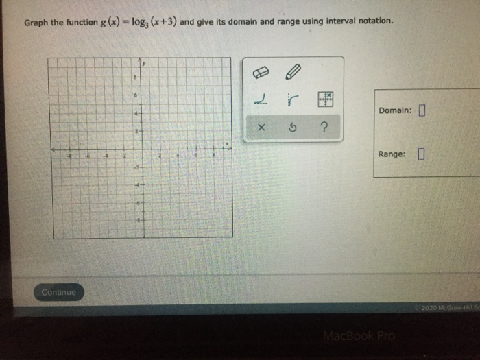 Solved Graph the function g(x) = log2 (x+3) and give its | Chegg.com