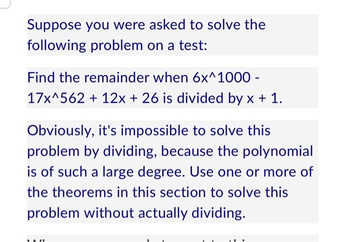 Solved Suppose you were asked to solve the following problem | Chegg.com