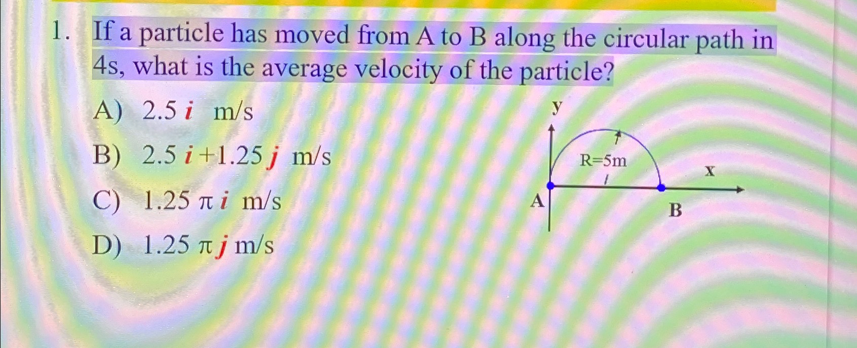Solved If a particle has moved from A to B along the | Chegg.com