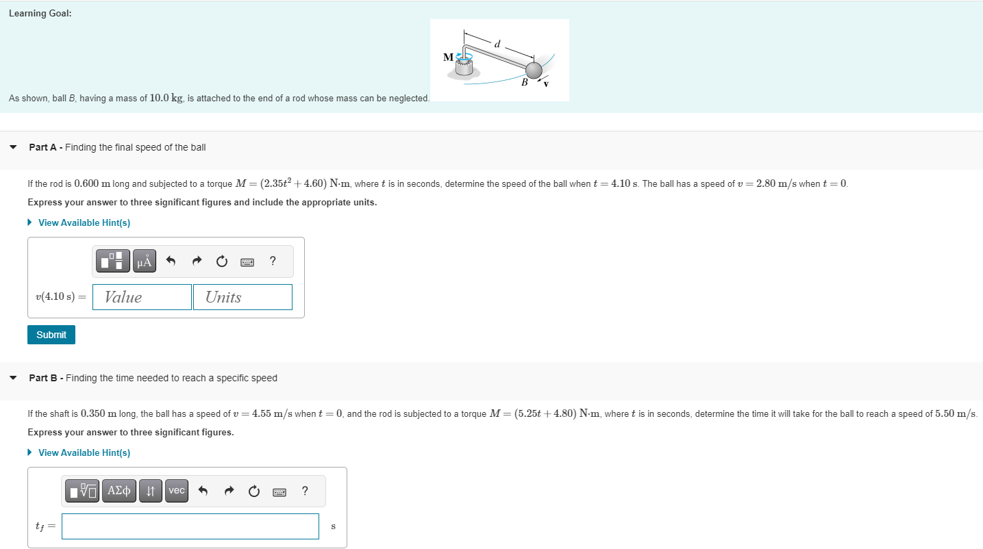 Solved Part A - ﻿Finding the final speed of the ballExpress | Chegg.com