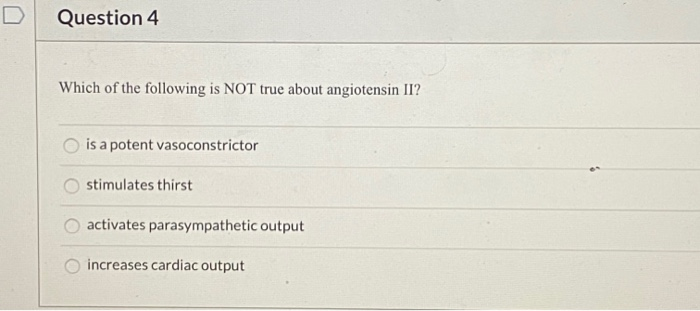 Solved Question 4 Which Of The Following Is Not True About Chegg