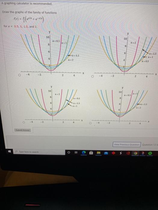 Solved A graphing calculator is recommended Draw the graphs | Chegg.com