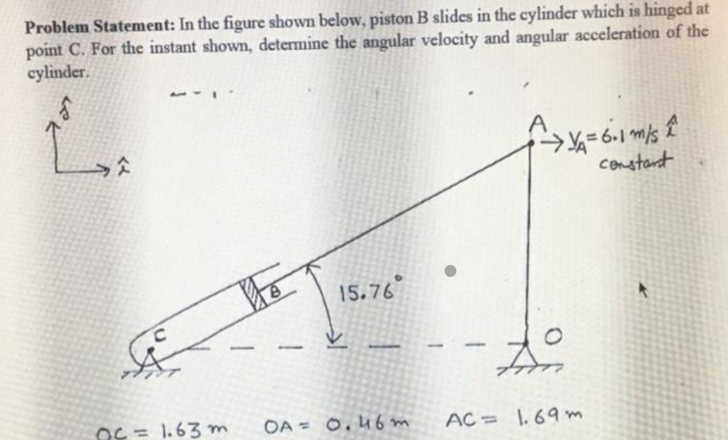Solved Problem Statement: In the figure shown below, piston | Chegg.com