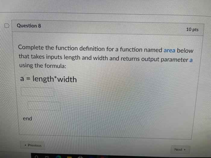 Solved Question 7 10 pts Fill in the blanks to make a for | Chegg.com