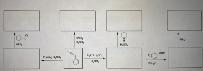 Solved HNO, HSO PB H2SO4 H2O/ H2SO. MgB Fuming H2SO4 HgSO4 | Chegg.com