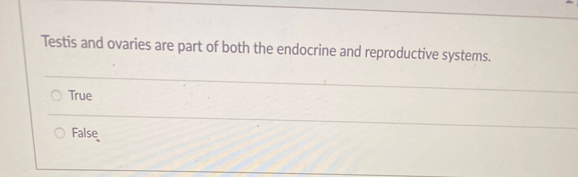 Solved Testis and ovaries are part of both the endocrine and | Chegg.com