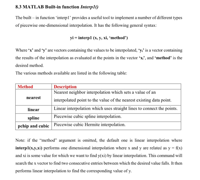 Solved MATLAB. Solve all parts of 8.3 question. I included | Chegg.com