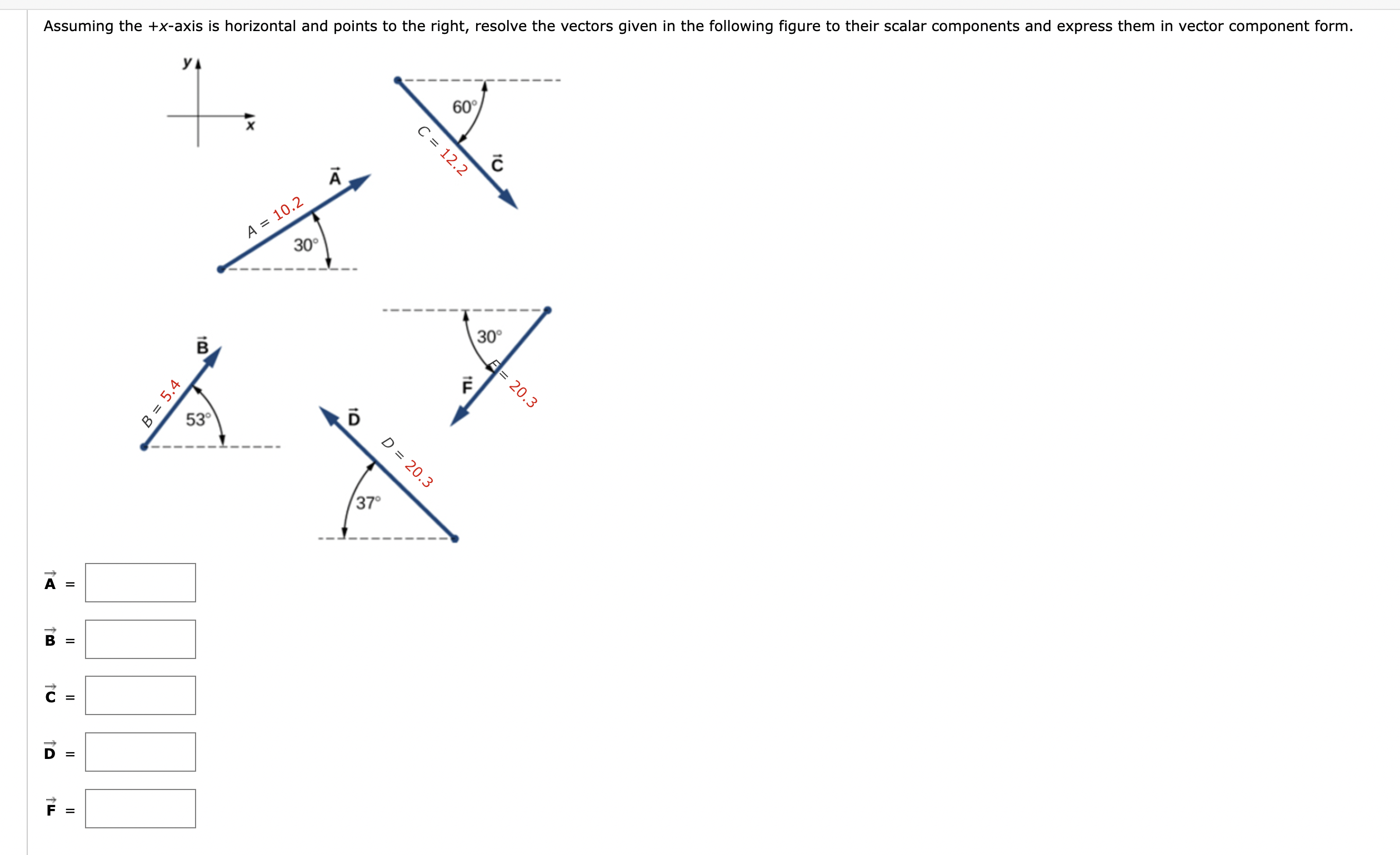 Solved Assuming the +x-axis is horizontal and points to the | Chegg.com