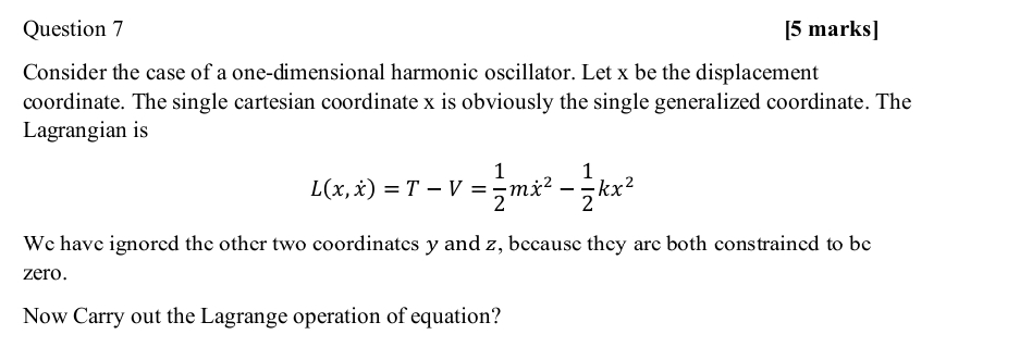 Solved Question 7[5 ﻿marks]Consider the case of a | Chegg.com