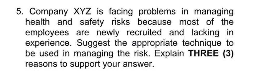 Solved Subject: Project Risk Management | Chegg.com