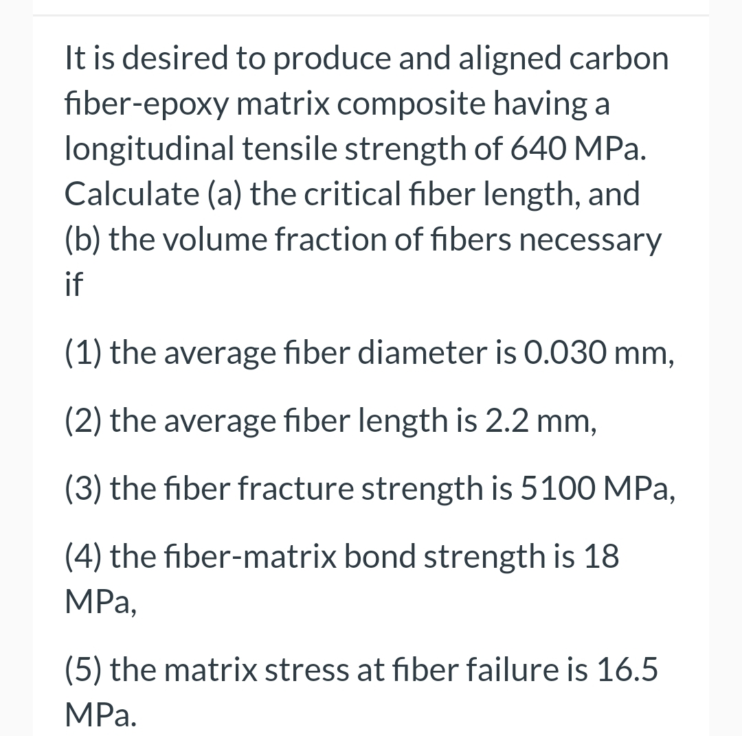 Solved It is desired to produce and aligned carbon | Chegg.com