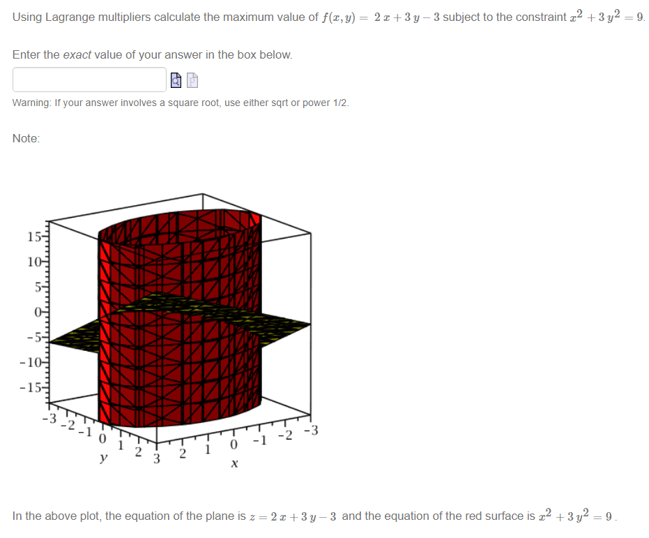Solved Using Lagrange multipliers calculate the maximum | Chegg.com