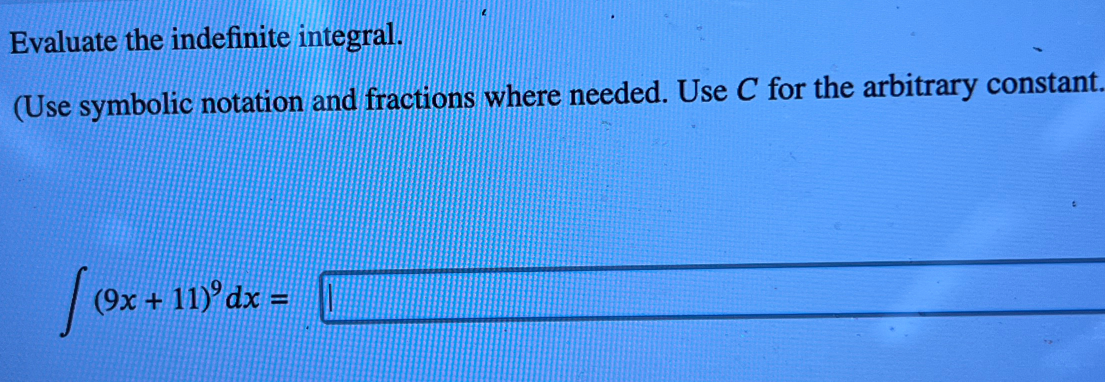 Solved Evaluate the indefinite integral.(Use symbolic | Chegg.com