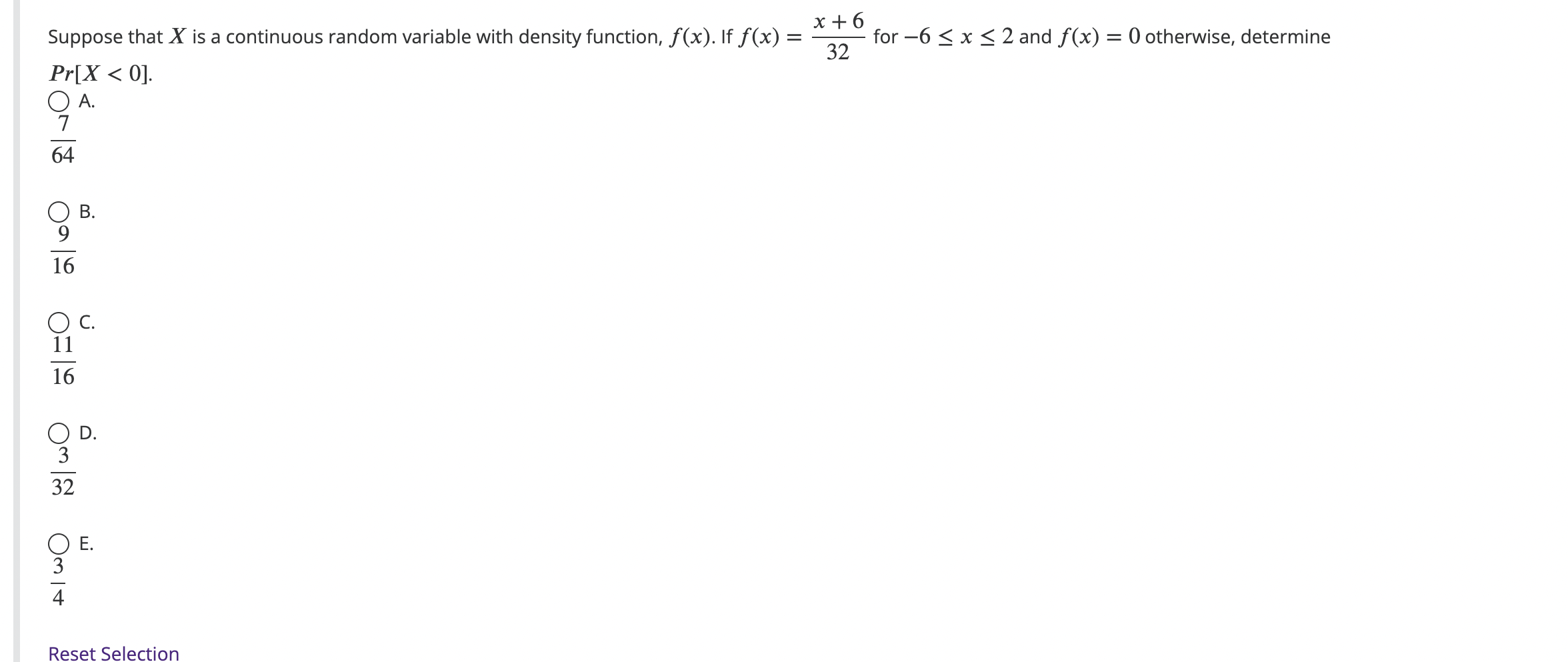 Solved Suppose that x ﻿is a continuous random variable with | Chegg.com