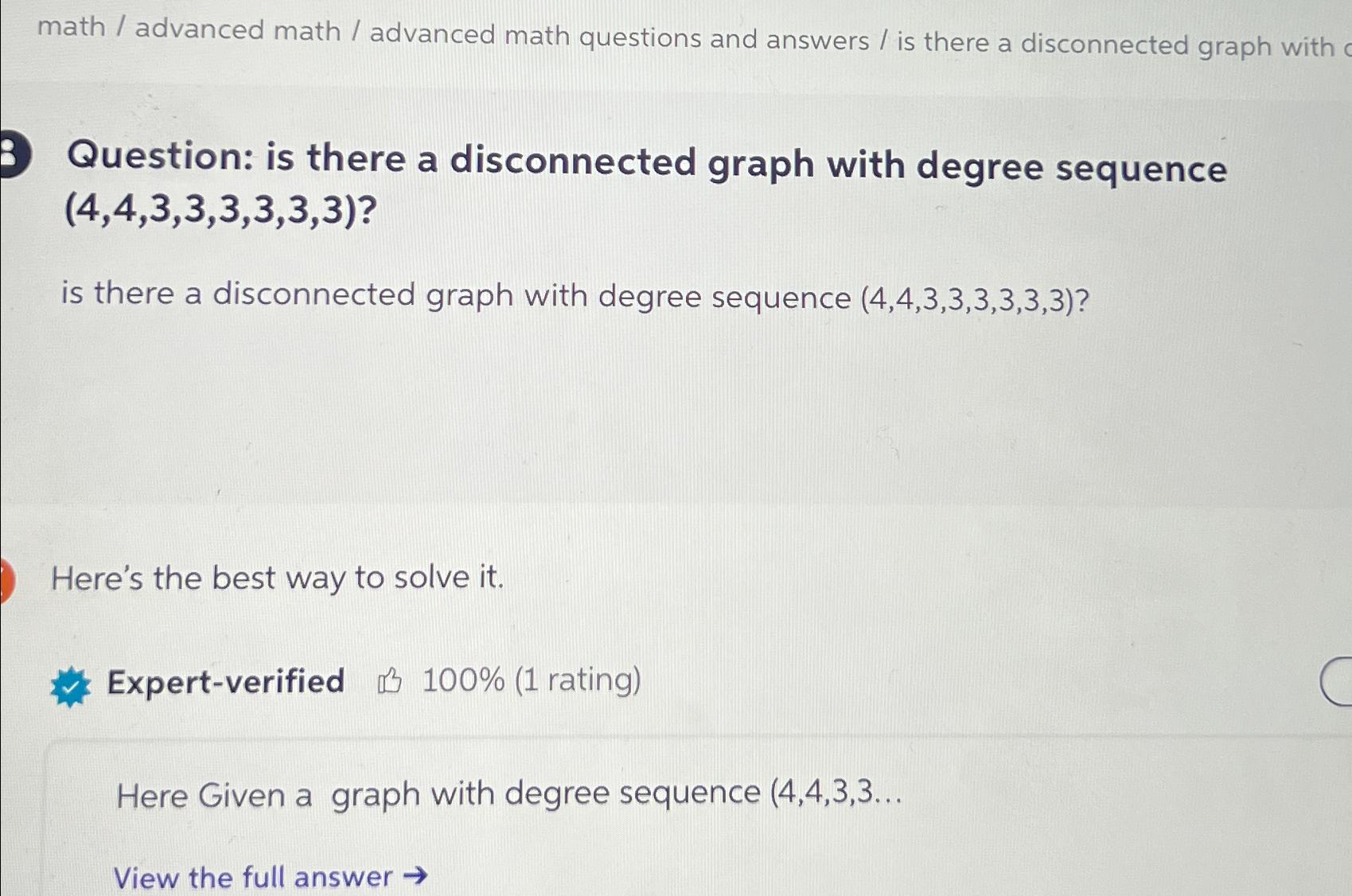 Solved math / advanced math / advanced math questions and | Chegg.com