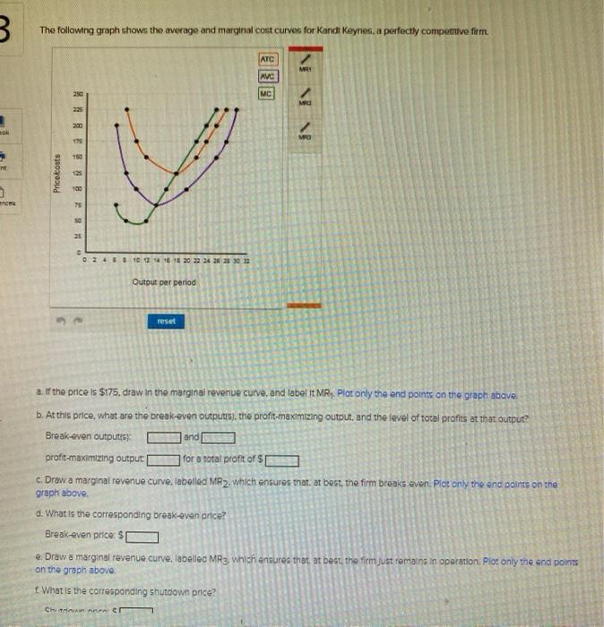 Solved 3 The following graph shows the average and marginal | Chegg.com